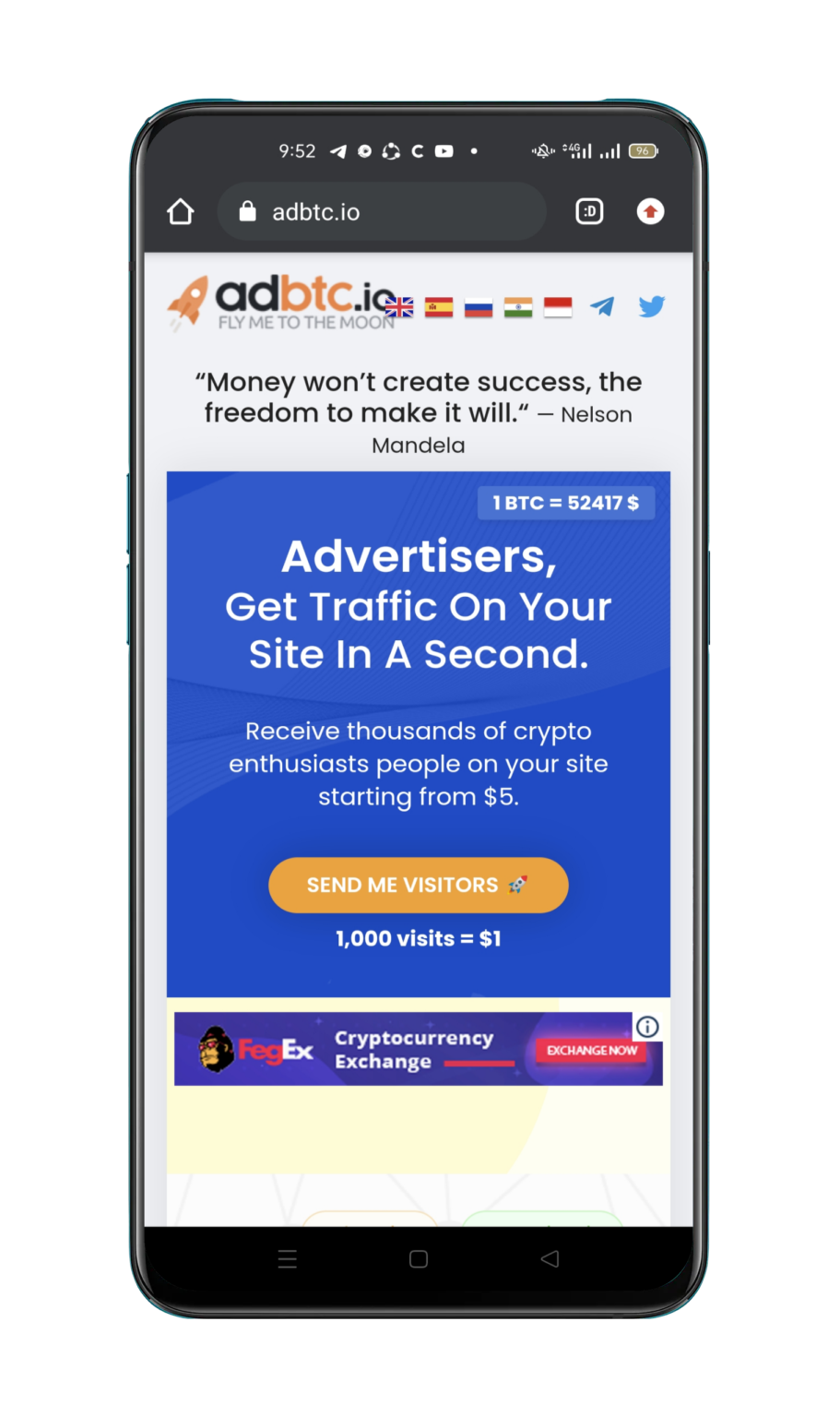 adbtc.io make money online without Investment - Online Earning