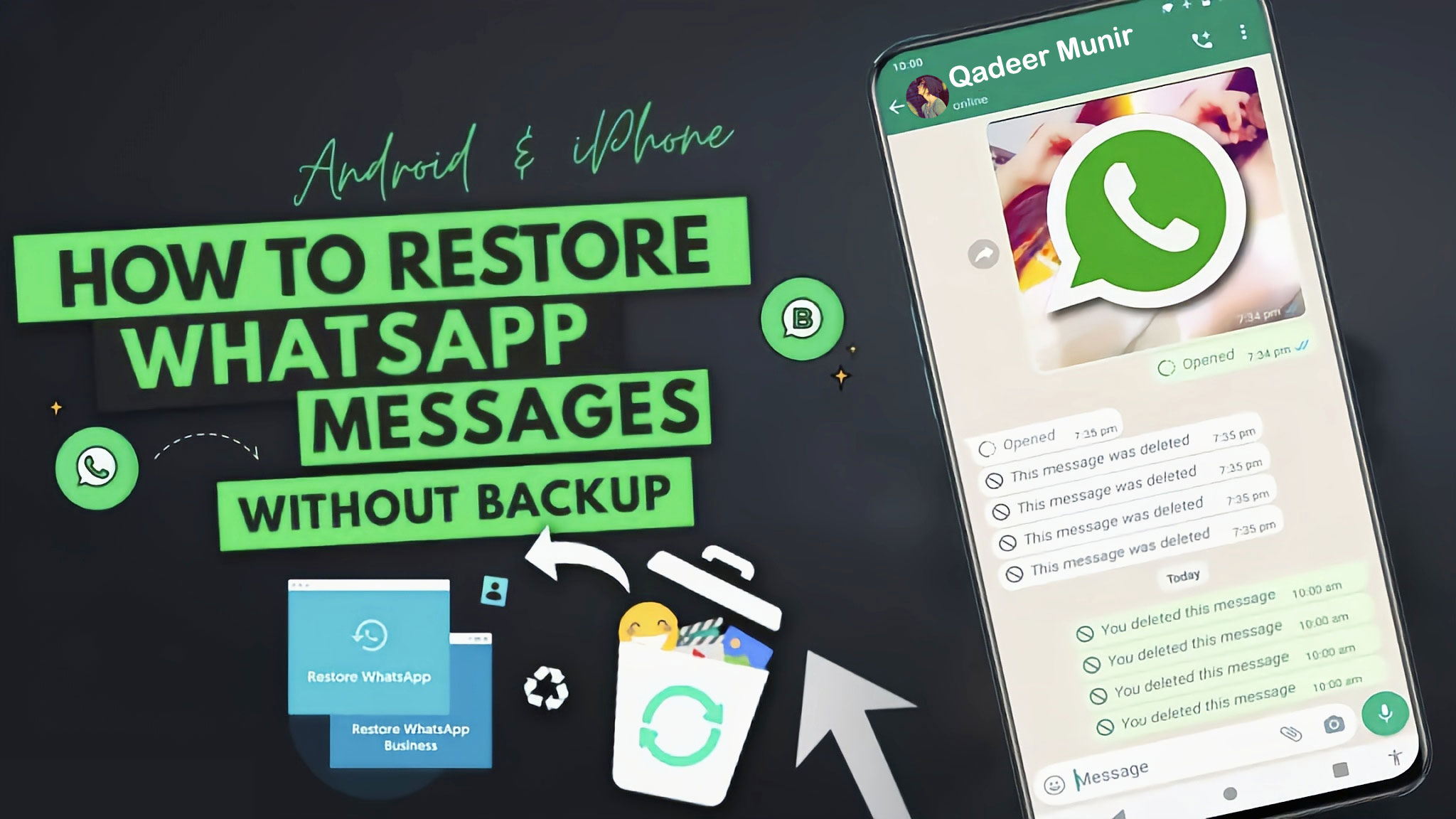 How to Recover Deleted WhatsApp Chats on Android and iPhone - Online ...